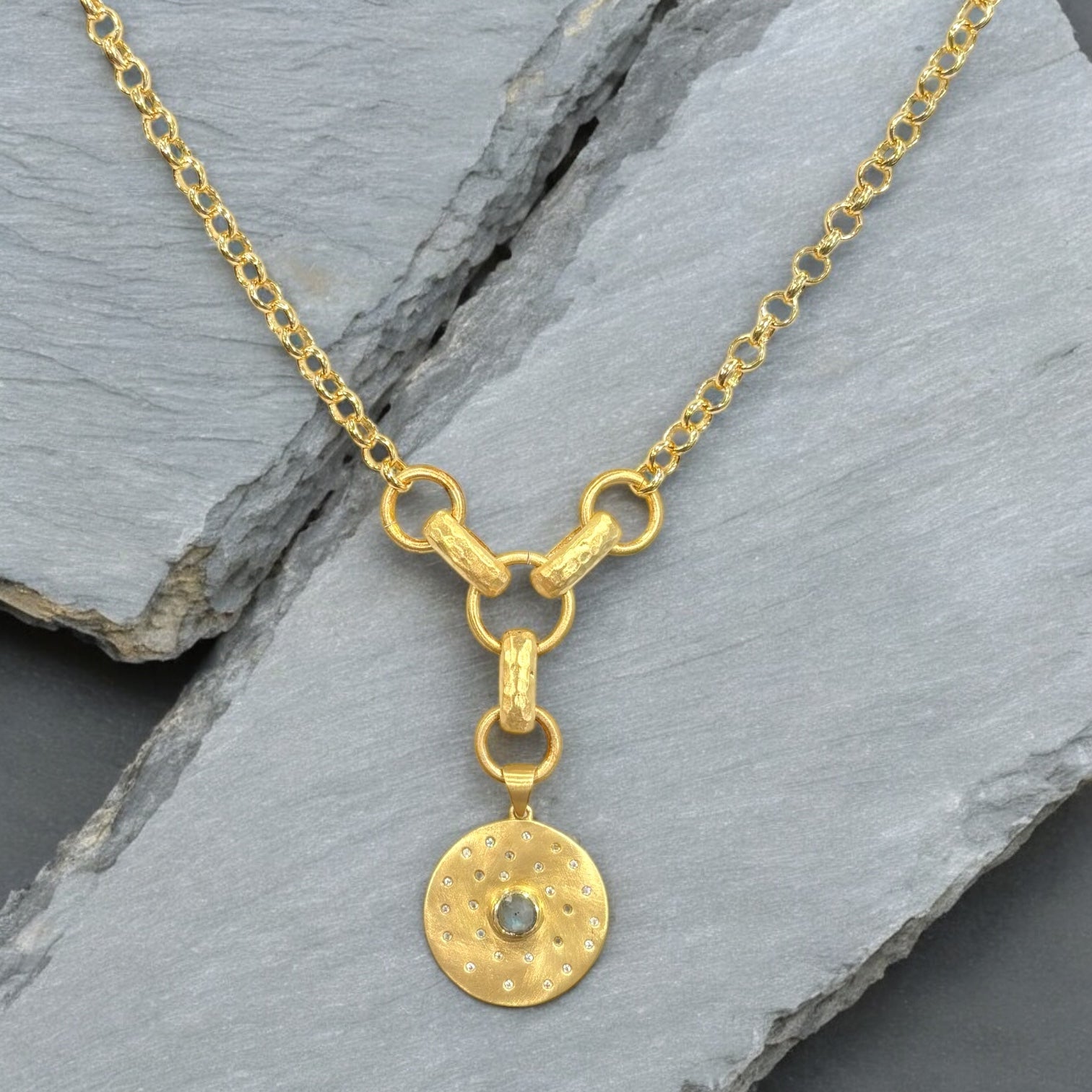 GOLD RONDO LINK NECKLACE – Tat2 Designs