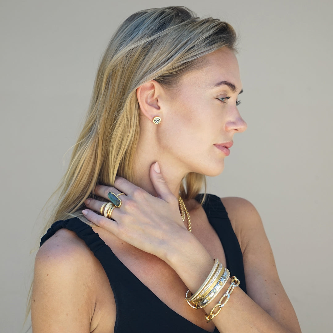 GOLD ALMORA LAYERED BAND RING – Tat2 Designs