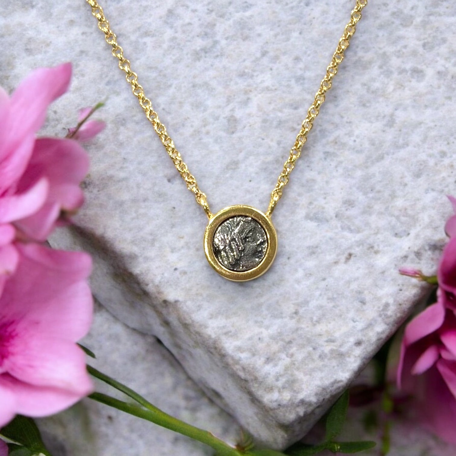 GOLD FLORA COIN NECKLACE – Tat2 Designs